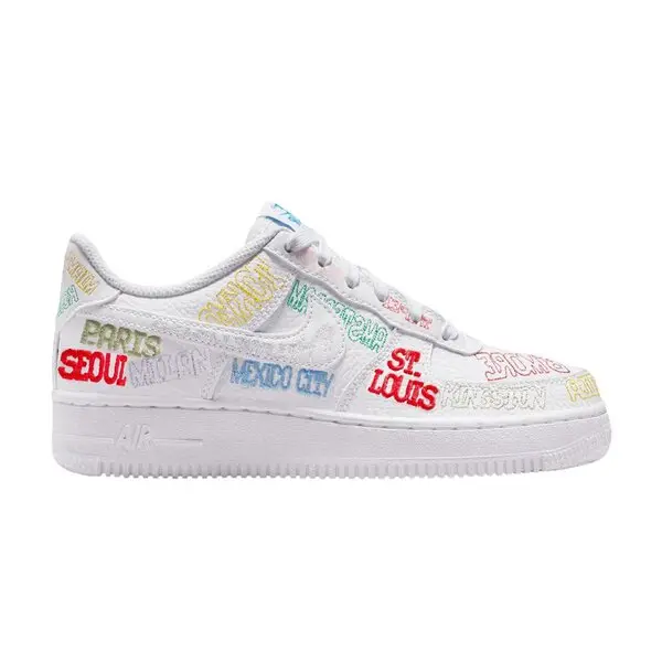 Nike Air Force 1 Low Gs 'world Tour - White