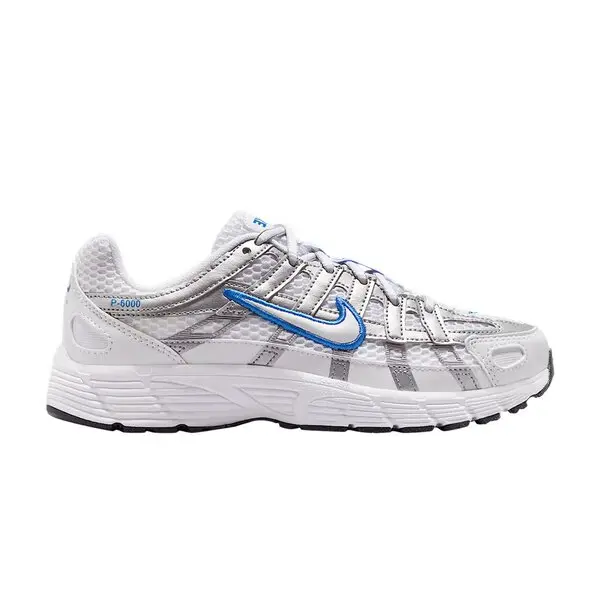Nike P 6000 Gs Blue Crystal Metallic Silver - White