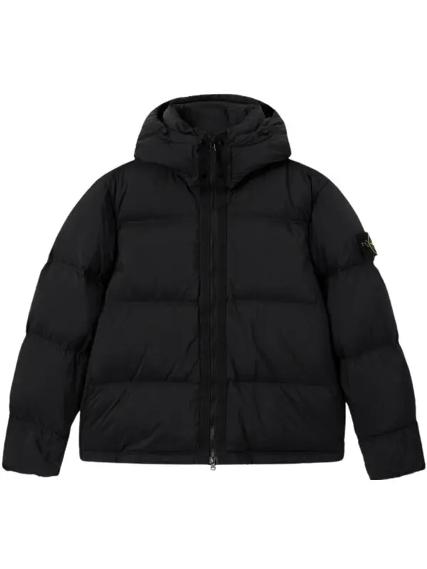 Stone Island Nylon Down Jacket - Black