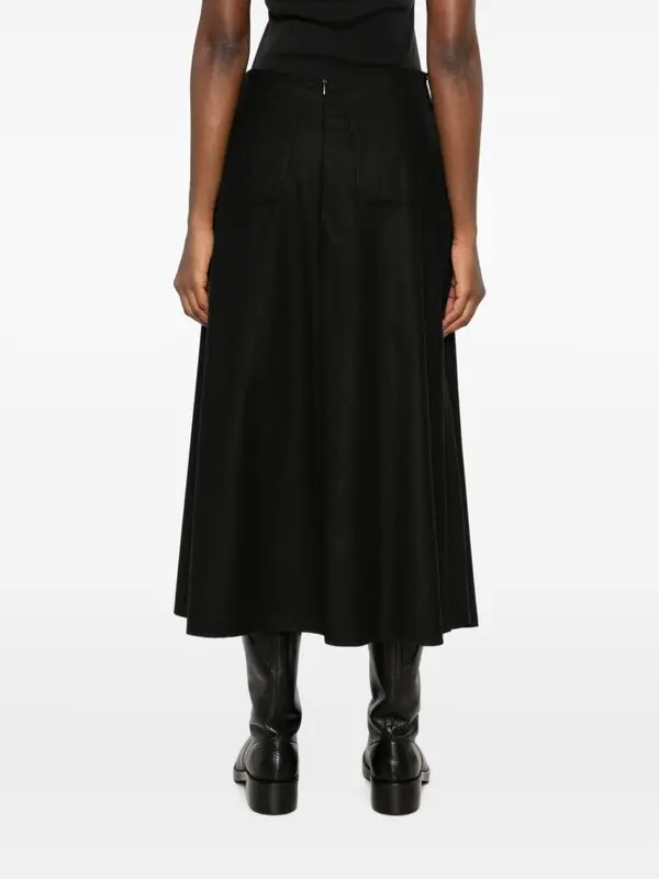 SUSANNE BOMMER Wool Long Skirt