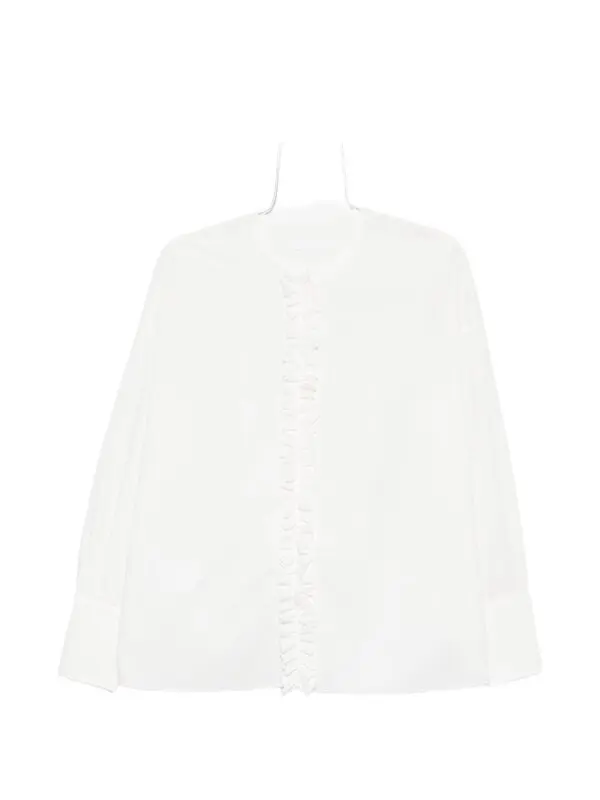 SUSANNE BOMMER Ruffled Cotton Blouse
