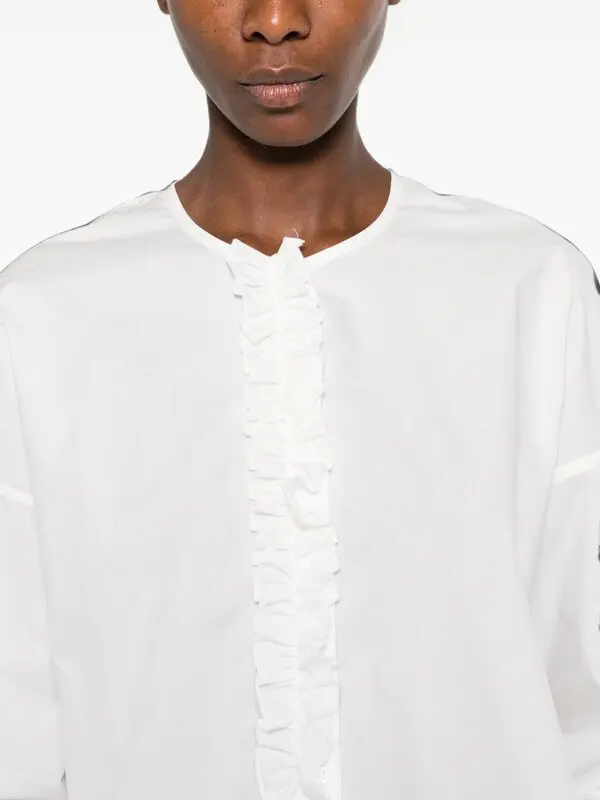 SUSANNE BOMMER Ruffled Cotton Blouse