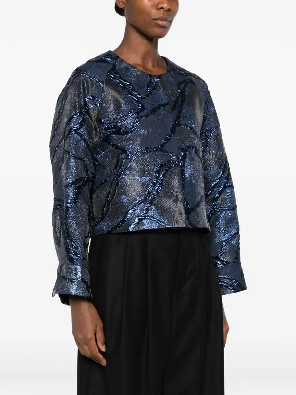 SUSANNE BOMMER Flower Crewneck Jacket