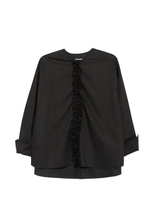 SUSANNE BOMMER Ruffled Cotton Blouse