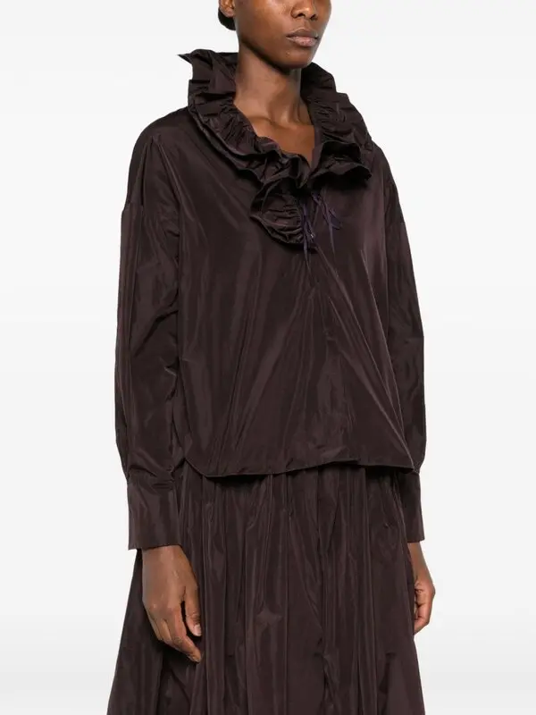 SUSANNE BOMMER Ruffled Taffetas Blouse