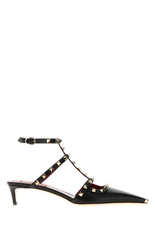 Valentino Garavani Rockstuds Leather Pumps - Black