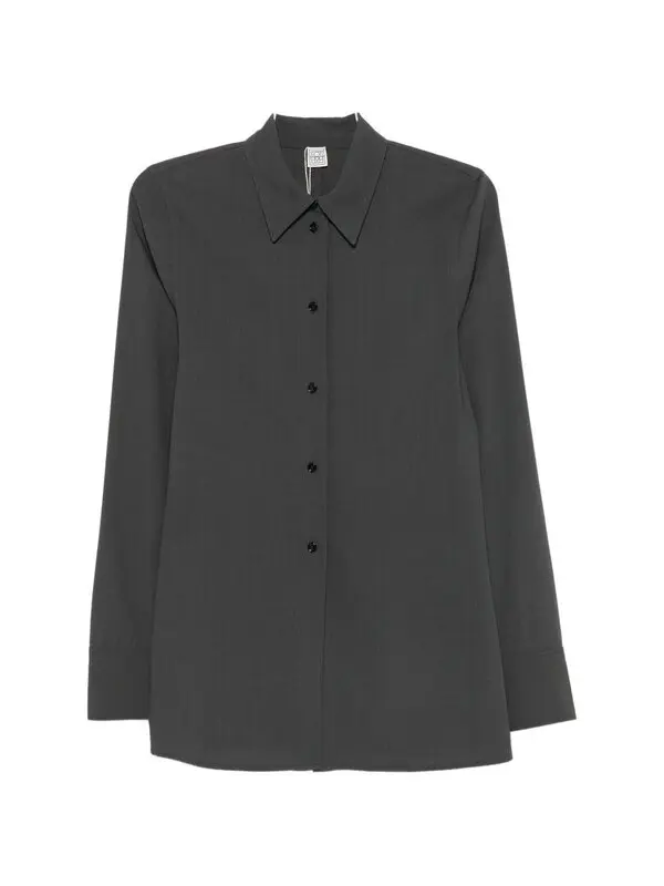 TOTEME Wool Blend Shirt - Black