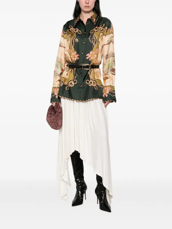 Zimmermann Valiant Printed Silk Shirt