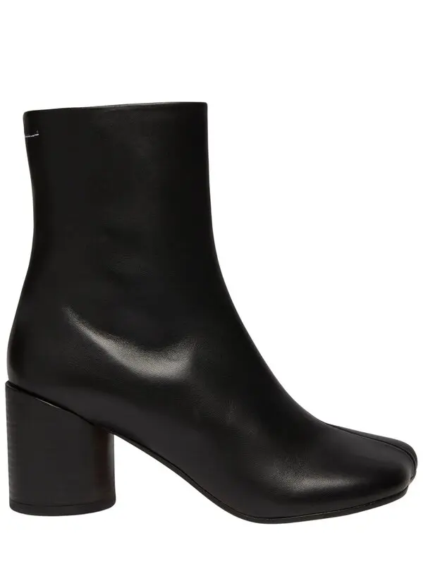 MAISON MARGIELA Leather Ankle Boots - Black