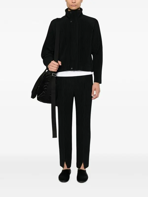 Issey Miyake Pleated Tailored Trousers - Black