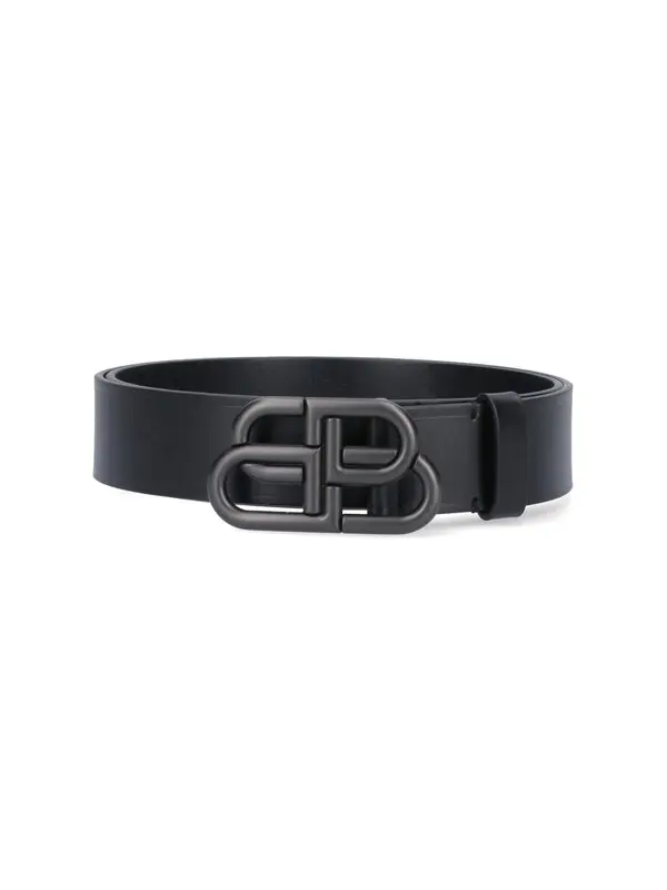 Balenciaga Domesticated Calf Leather Belt - Black