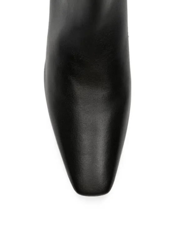 TOTEME Leather Heel Ankle Boots