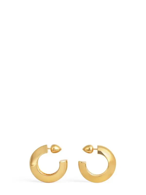 Alaïa Sculptural Hoop Earrings - Gold