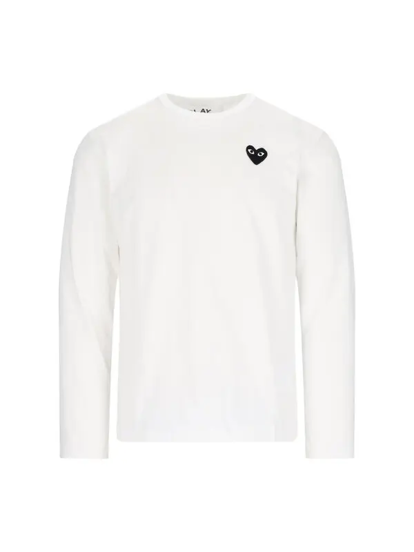 Play Comme Des Garcon Play 100% Cotton T-shirt - White
