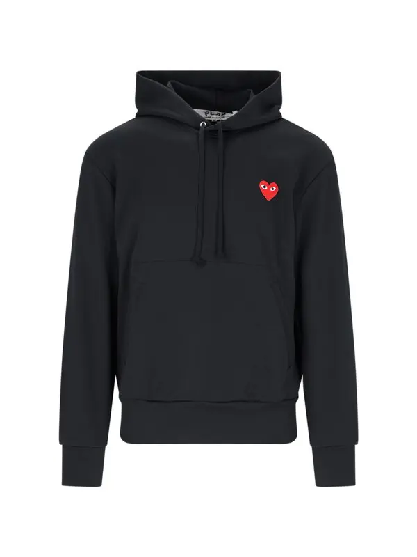 Play Comme Des Garcon Heart Logo Hoodie