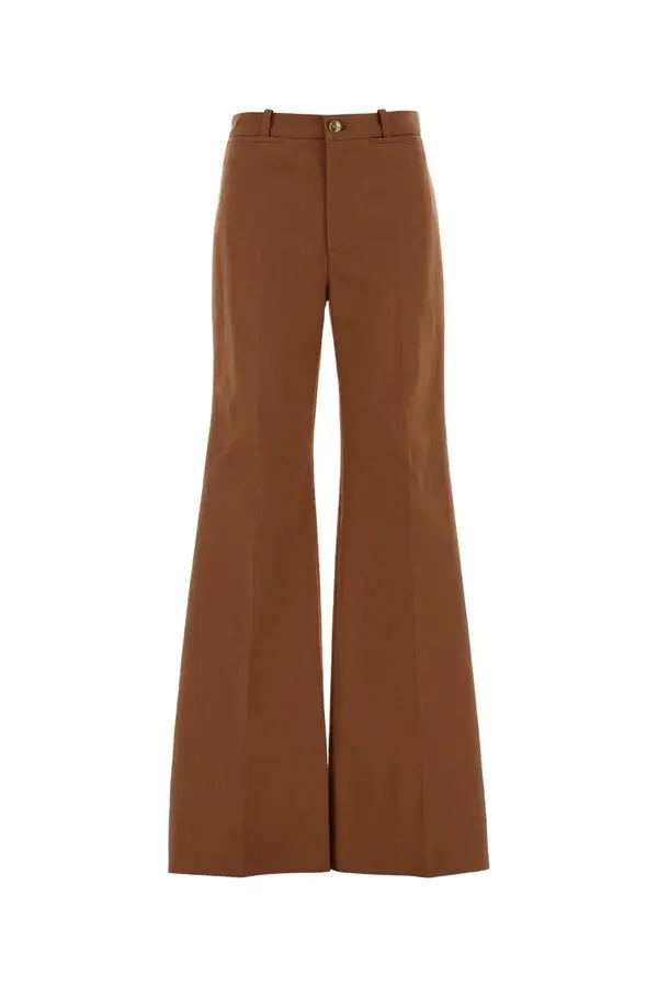 Chloé Wide-leg Cotton Pants