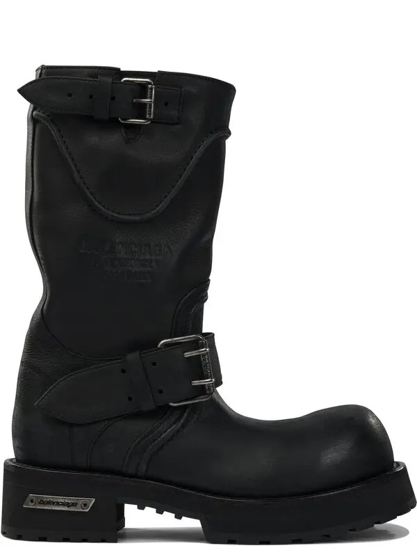 Balenciaga Venom" Mini Leather Boots