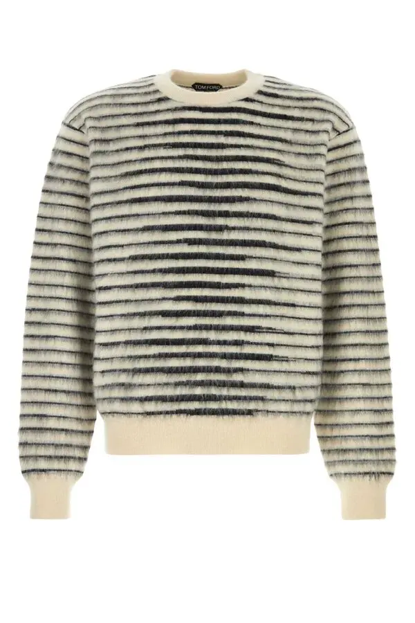 TOM FORD Embroidered Mohair-blend Sweater For