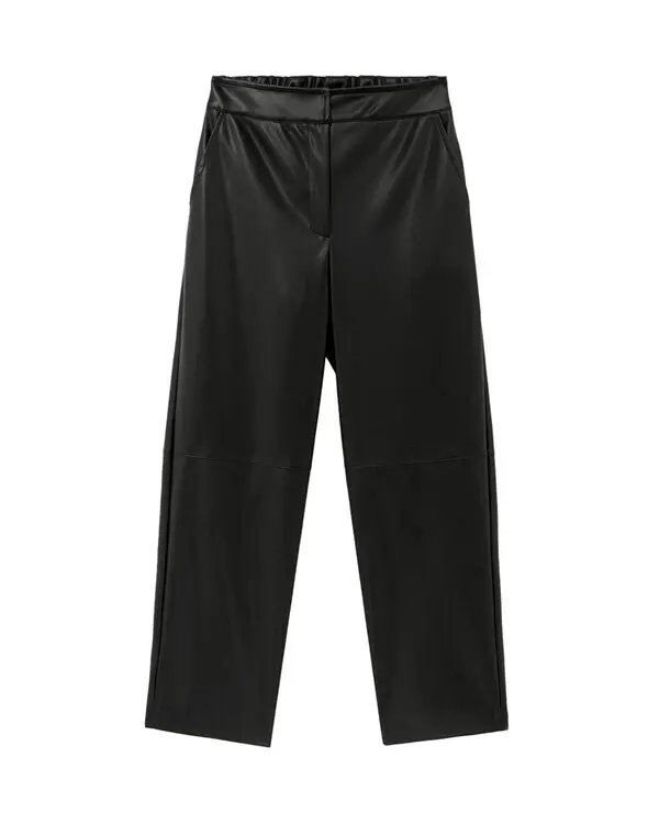 Alpha Studio High-waist Faux Leather Straight-leg Pants