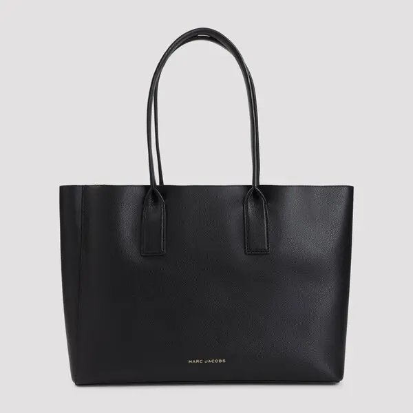 Marc Jacobs Leather Work Tote Handbag With Split Cow Leather, W46cm H53cm D13cm - Black