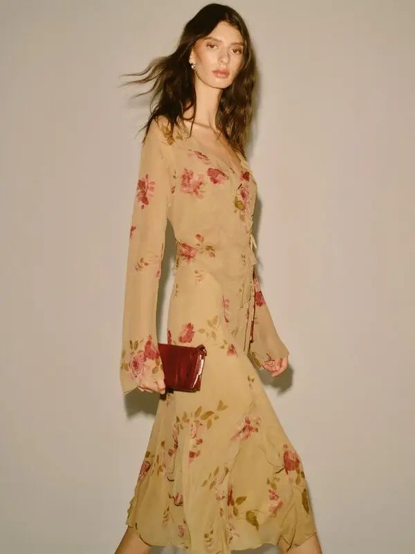 REFORMATION Dahlia Two Piece - Natural