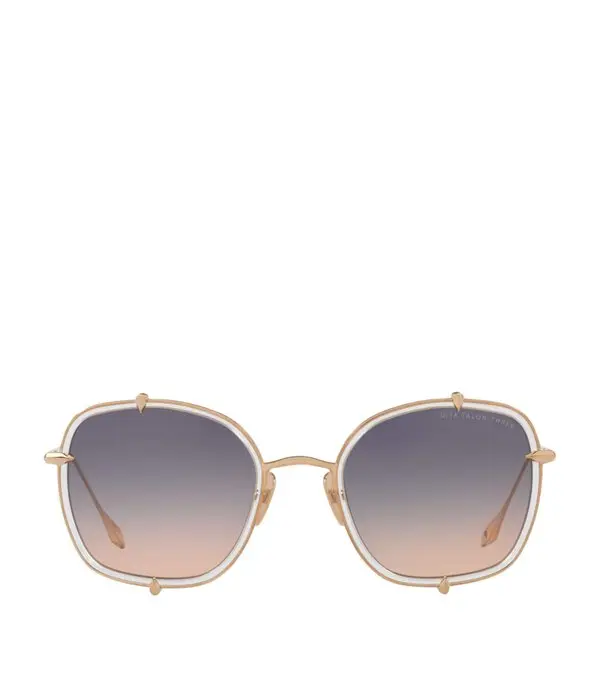 Dita Talon-three Square Sunglasses - Gold
