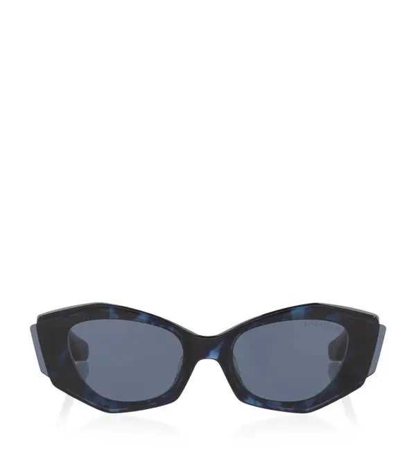 Dita Aloure Angular Cat Eye Sunglasses - Blue