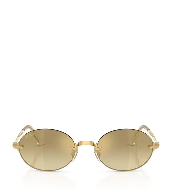 Ray-ban By A$ap Rocky Oval Sunglasses - Gold