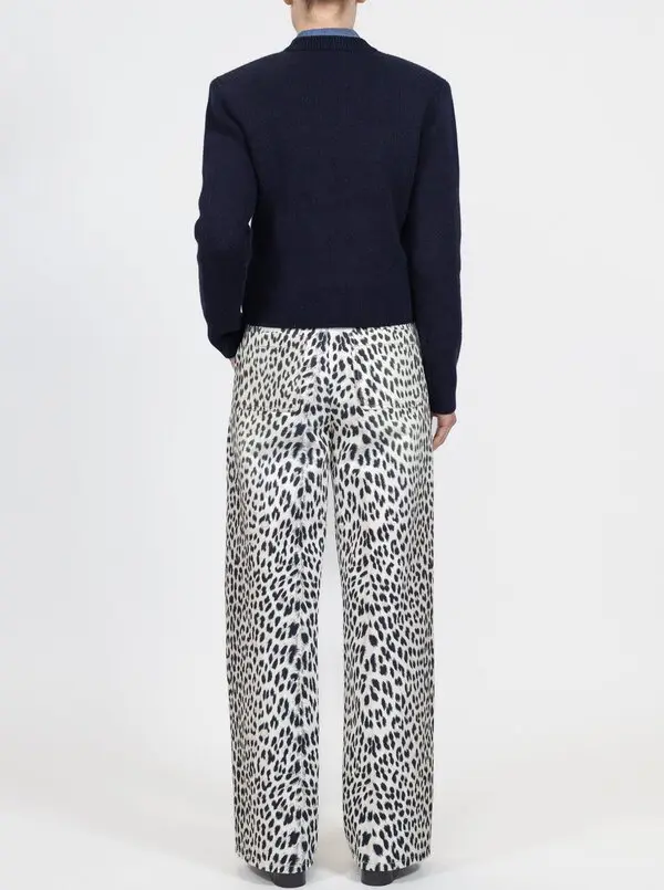 CALLAS MILANO Lori Wide Leg Pant Cheetah