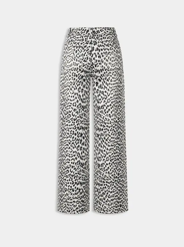 CALLAS MILANO Lori Wide Leg Pant Cheetah