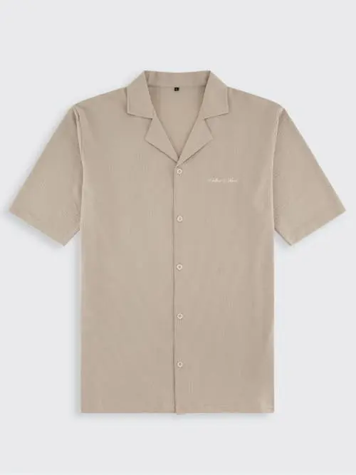 WALKER & HUNT Short Sleeve Seersucker Shirt