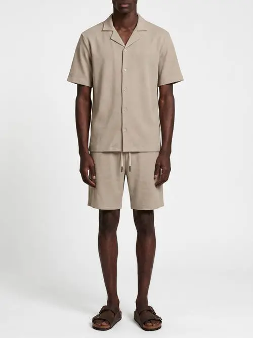 WALKER & HUNT Short Sleeve Seersucker Shirt