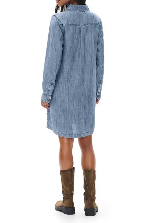 HATLEY Acid-washed Popover Dress
