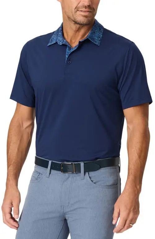 Robert Graham Harrold Performance Polo - Navy