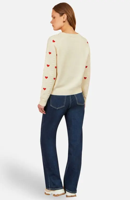 YUMI Embroidered Heart Jumper
