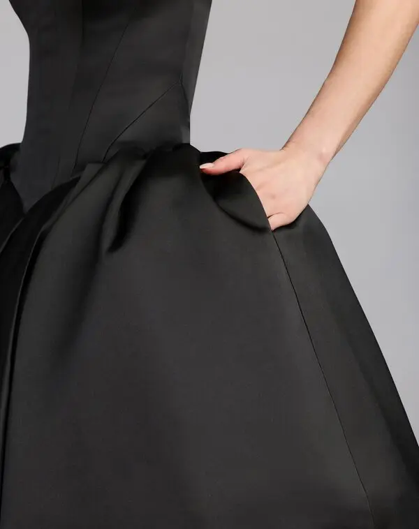 MAC DUGGAL COLLECTION Strapless Satin Corset Ball Gown
