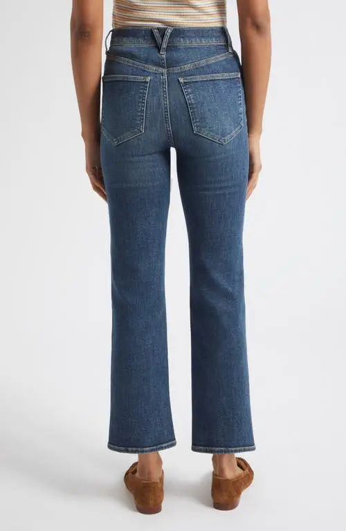 Veronica Beard Milla High Waist Ankle Slim Straight Jeans