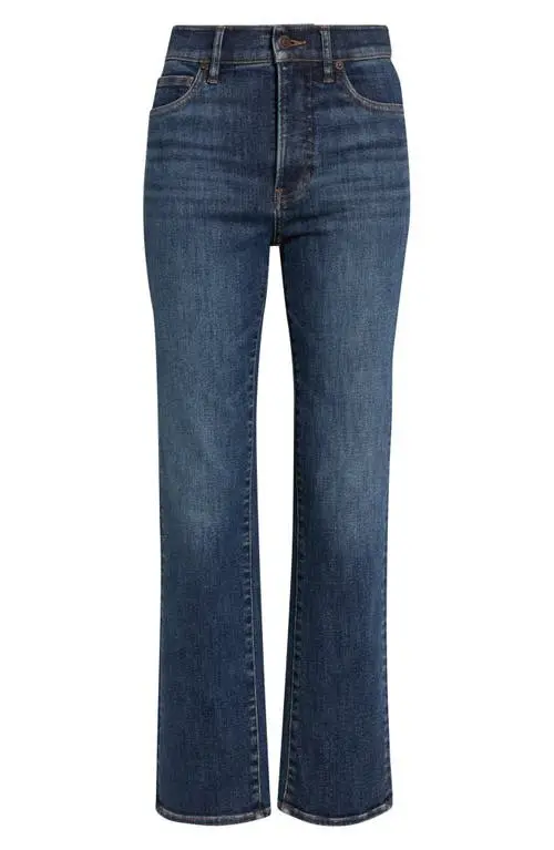 Veronica Beard Milla High Waist Ankle Slim Straight Jeans