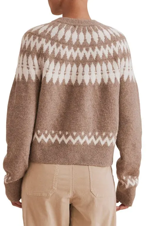 Splendid Fina Fair Isle Cardigan - Shell Pink
