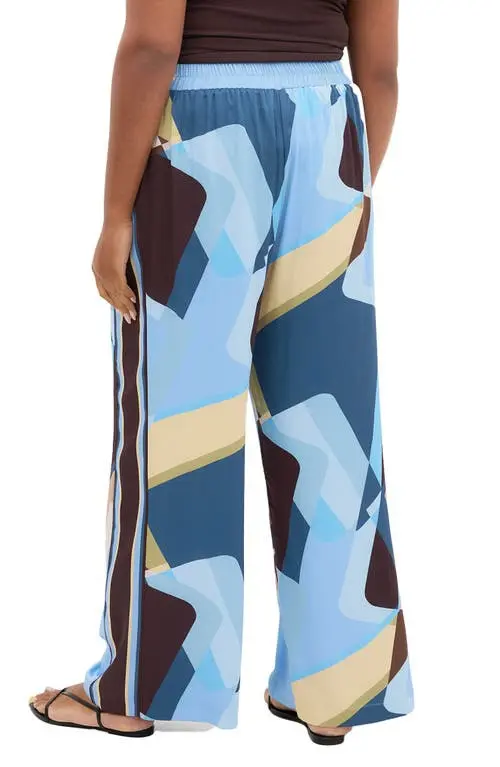 City Chic Amaya Print Wide Leg Pants