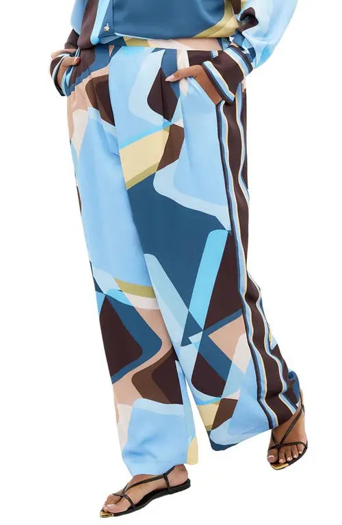 City Chic Amaya Print Wide Leg Pants