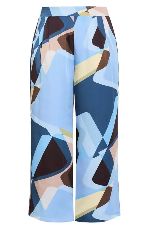 City Chic Amaya Print Wide Leg Pants