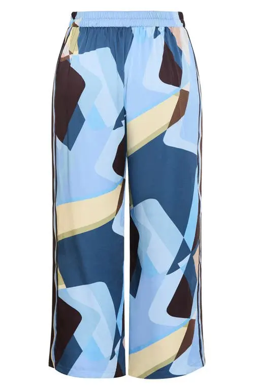 City Chic Amaya Print Wide Leg Pants