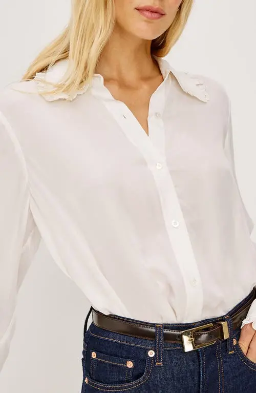 Rails Beatrix Eyelet Collar Shirt - Ivory