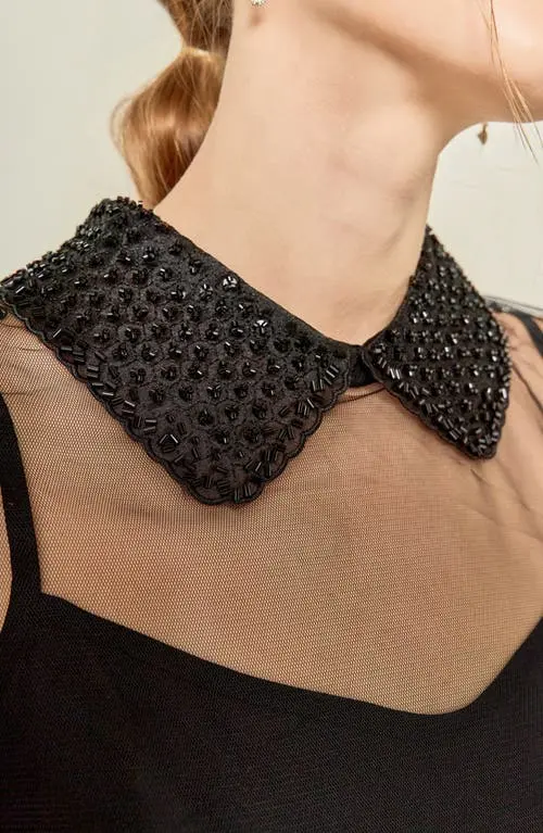 English Factory See Through Beaded Top