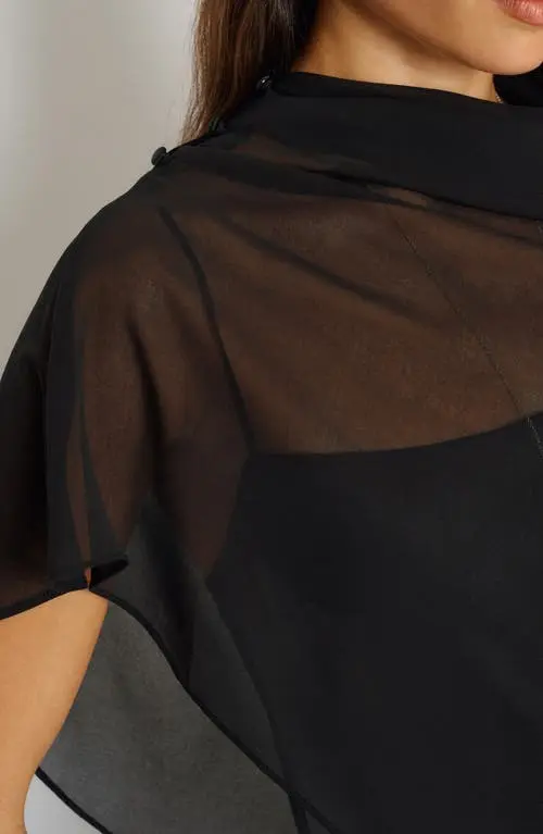 REFORMATION Lilibeth Silk Charmeuse Slipdress & Chiffon Cape Set