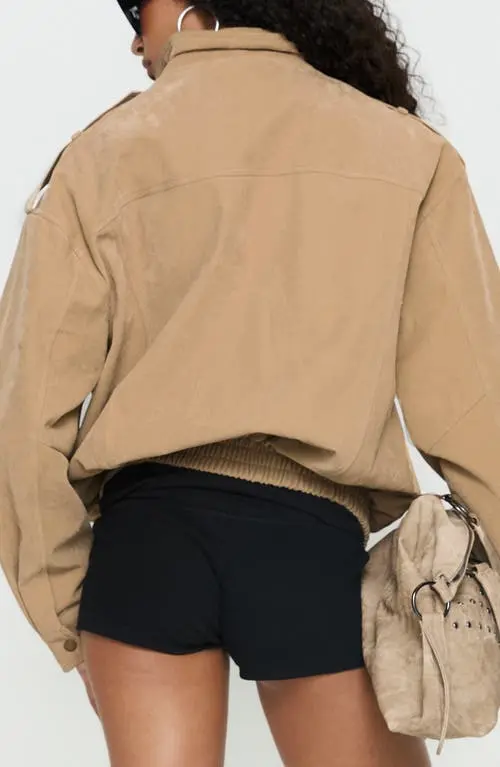Princess Polly Double Life Funnel Neck Cargo Jacket