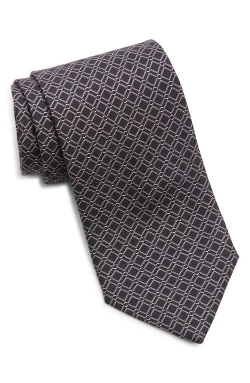 JACK VICTOR Mr Vic Equestrian Silk Tie - Charcoal