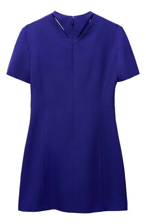 Versace Wool Grain De Poudre Minidress