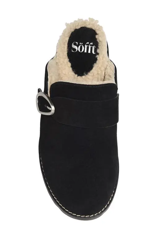 SOFFT Angela Leather Clogs - Black